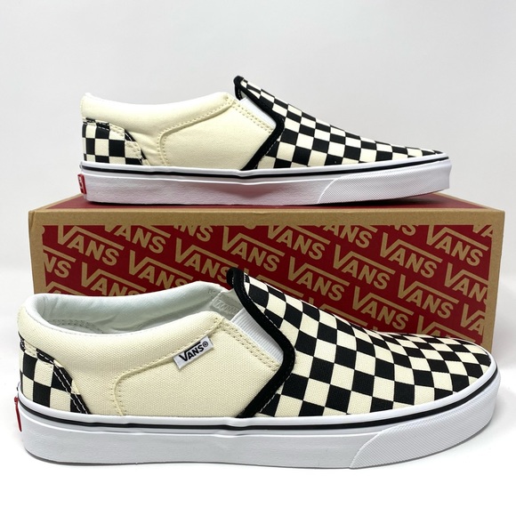 Vans | Shoes | Vans Asher Checkered Slip On Mens Sneakers | Poshmark